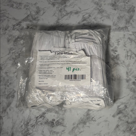 Accessories | 41 Plain White New Face Masks | Poshmark